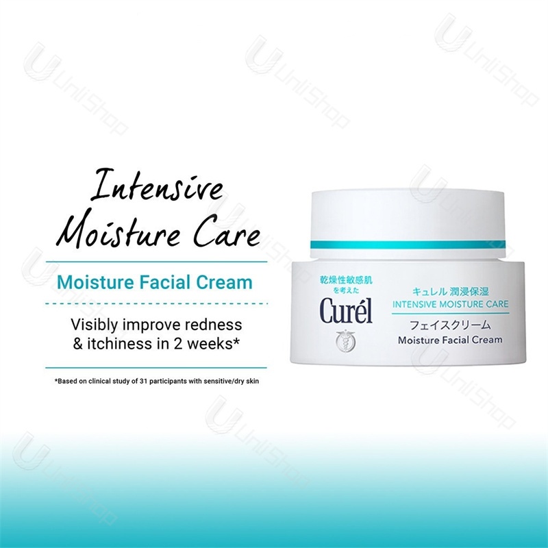 Curel Intensive Moisture Cream For Dry & Sensitive Skin Type 40g,Japan ...