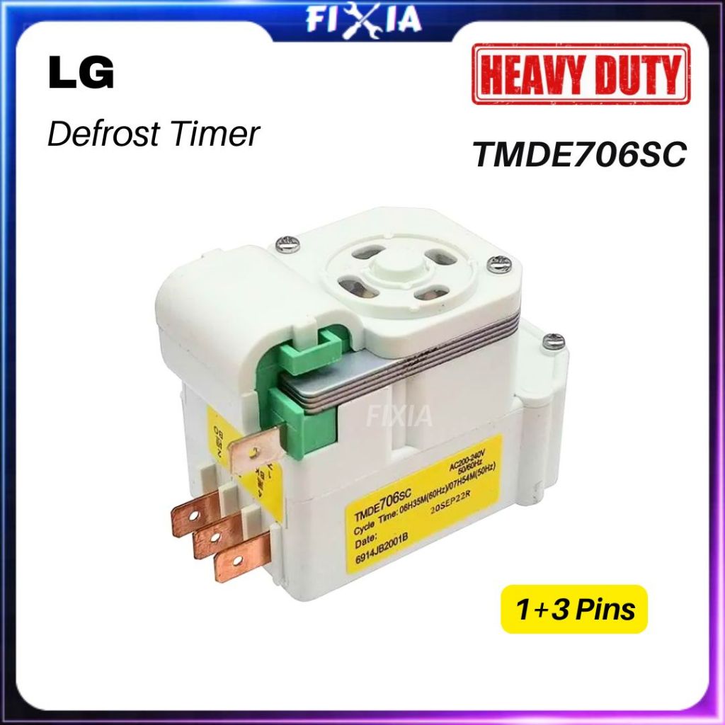 Heavy Duty LG TMDE706SC Refrigerator Fridge Freezer Defrost Timer 1+3 ...