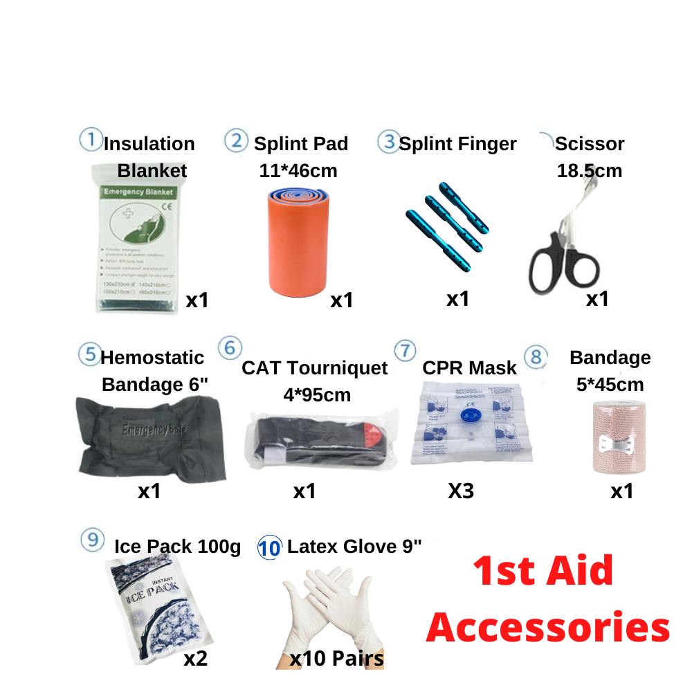 TRAO First Aid Survival kit outdoor trauma emergency kit accessories ...
