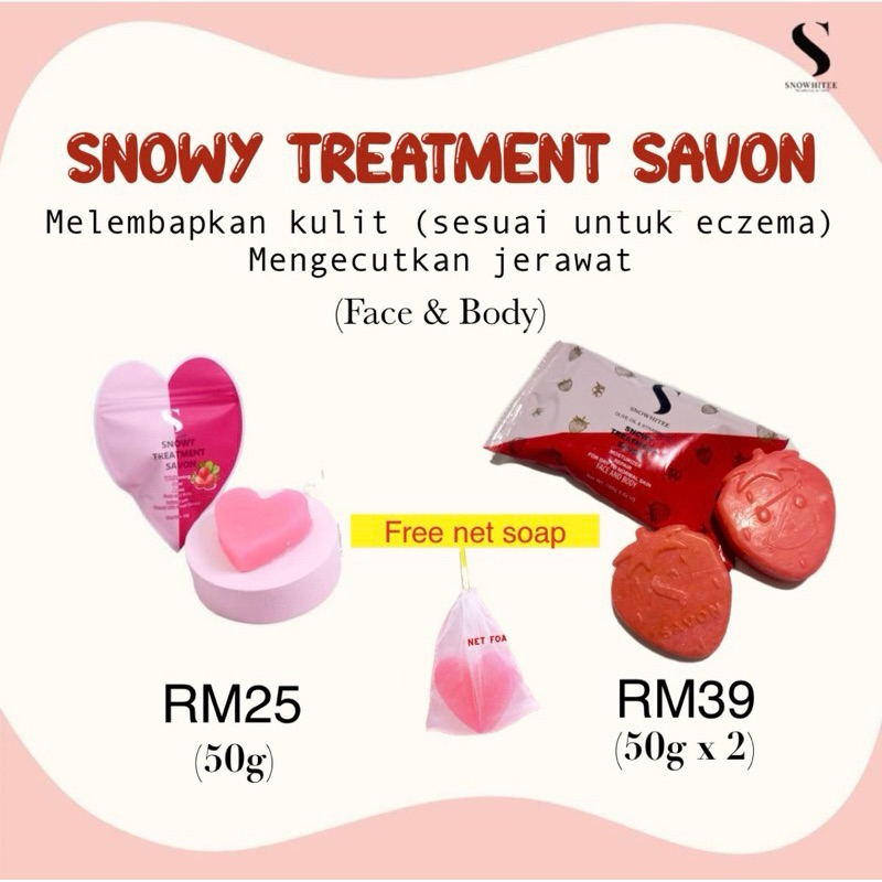 SNOWY TREATMENT SAVON BODY SOAP FOR ECZEMA/RASH | Shopee Malaysia