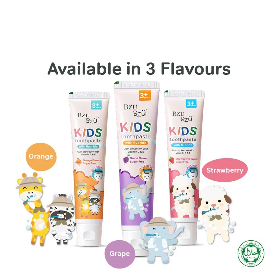 BZU BZU - KIDS TOOTHPASTE/ ORAL CARE TRAVEL KIT [3Y+] | Shopee Malaysia