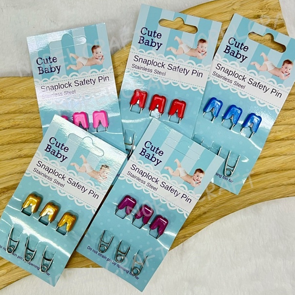 [38501]BABY BIG SIZES SAFETY PIN/ SNAPLOCK SAFETY PIN/PIN KESELAMATAN ...