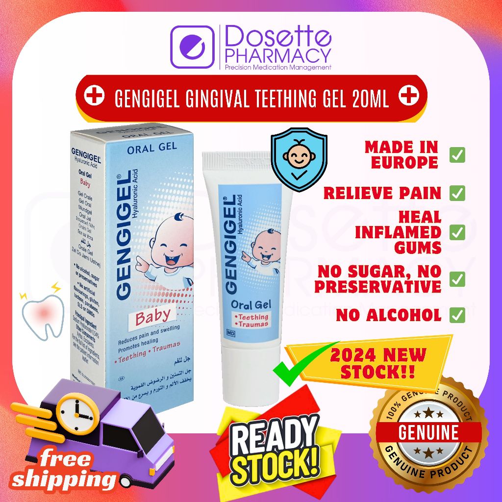 [EXP 09/26] GENGIGEL GINGIVAL GEL BABY TEETHING GEL 20ML RELIEVE PAIN ...