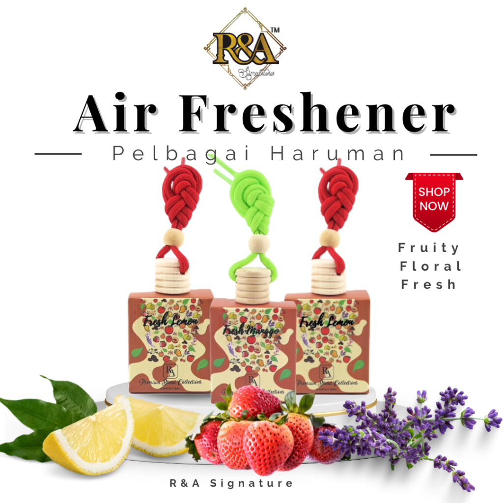 R&A [EMM HARUM SEMERBAK TUUU] 100% PATI MINYAK WANGI PERFUME KERETA ...
