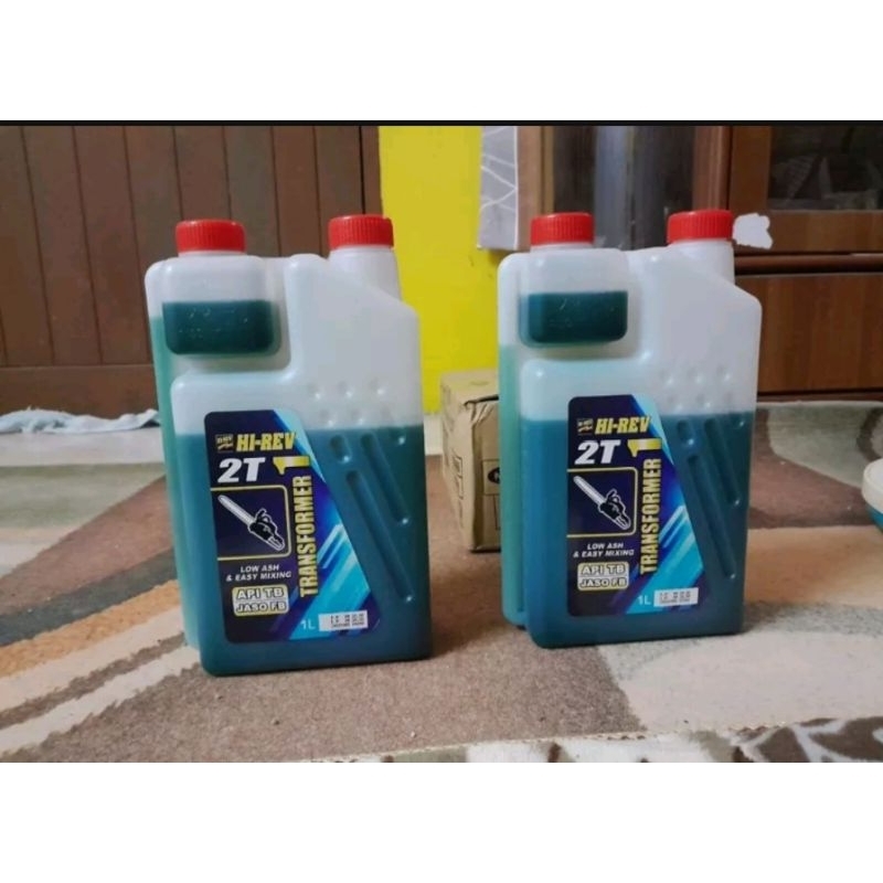 ORIGINAL💯 HI-REV 2T TRANSFORMER CHAINSAW TCW3 MINYAK OIL MESIN RUMPUT ...