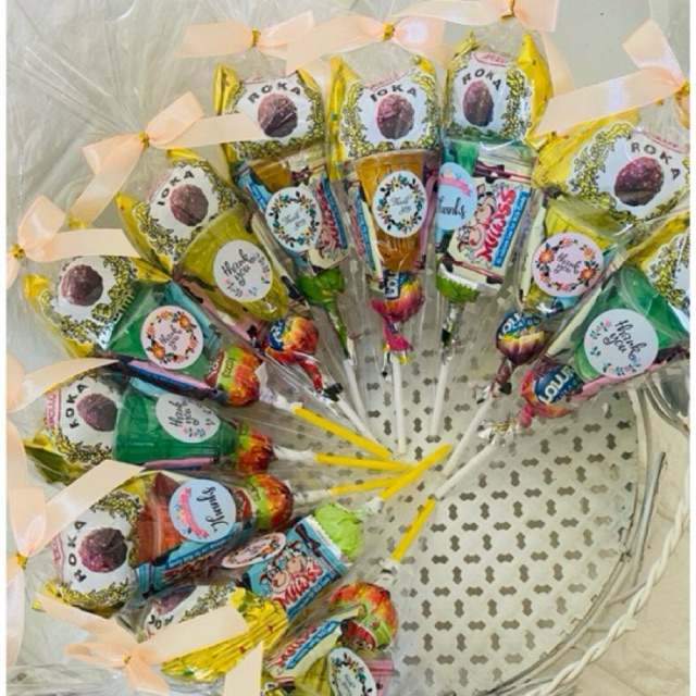 Goodies Candy Cone Plain Set Roka Doorgift Kanak-kanak untuk Majlis ...