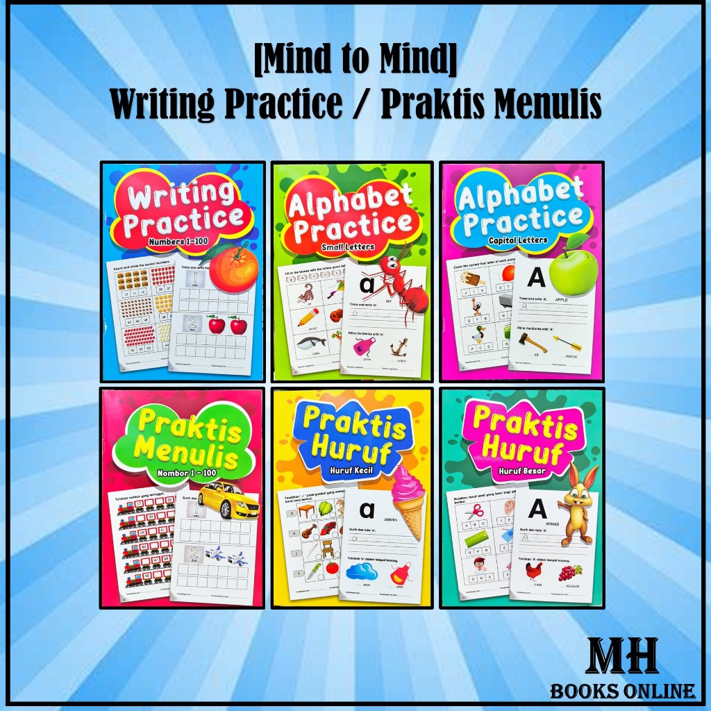 [MH] Mind to Mind - Praktis Huruf / Praktis Menulis / Writing Practice ...