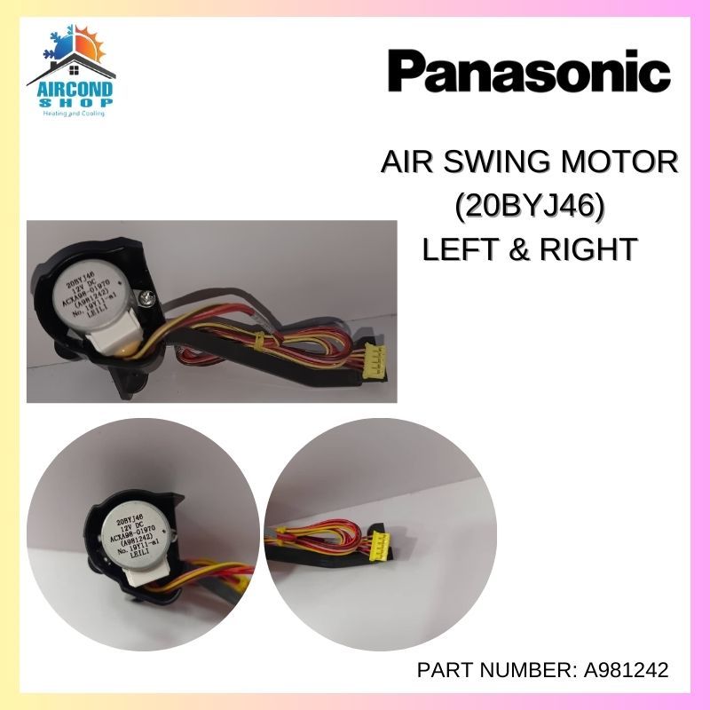 PANASONIC AIR SWING MOTOR (LEFT/RIGHT) ORIGINAL 100% AIR-CONDITIONER ...