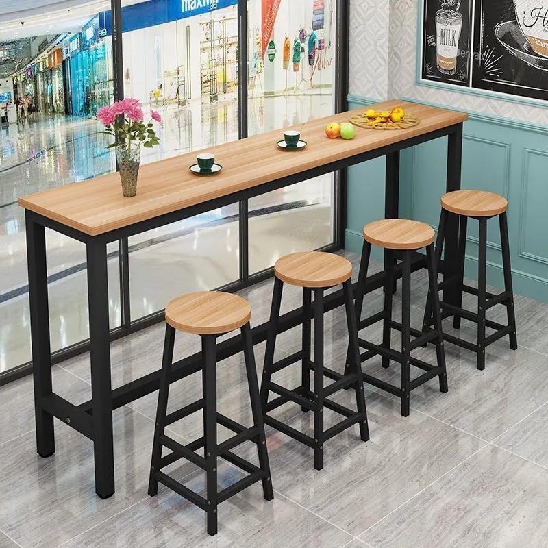 Wall mounted bar counter high legged table simple and modern home use ...