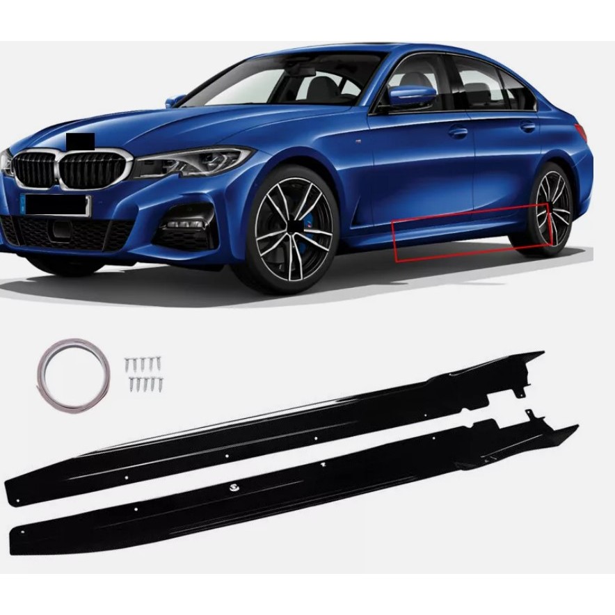 BMW G20 3 series MP competition side skirt extension lip for M ...