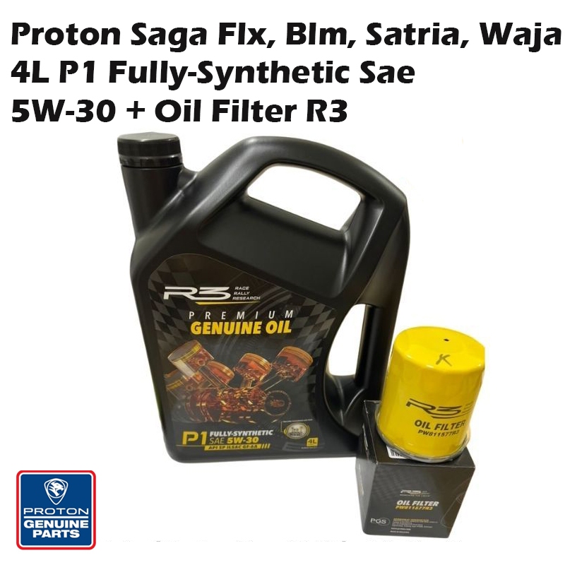 PROTON Racing Perfomance R3 Engine Oil P1 Fully-Synthetic Sae 5W-30 4 ...