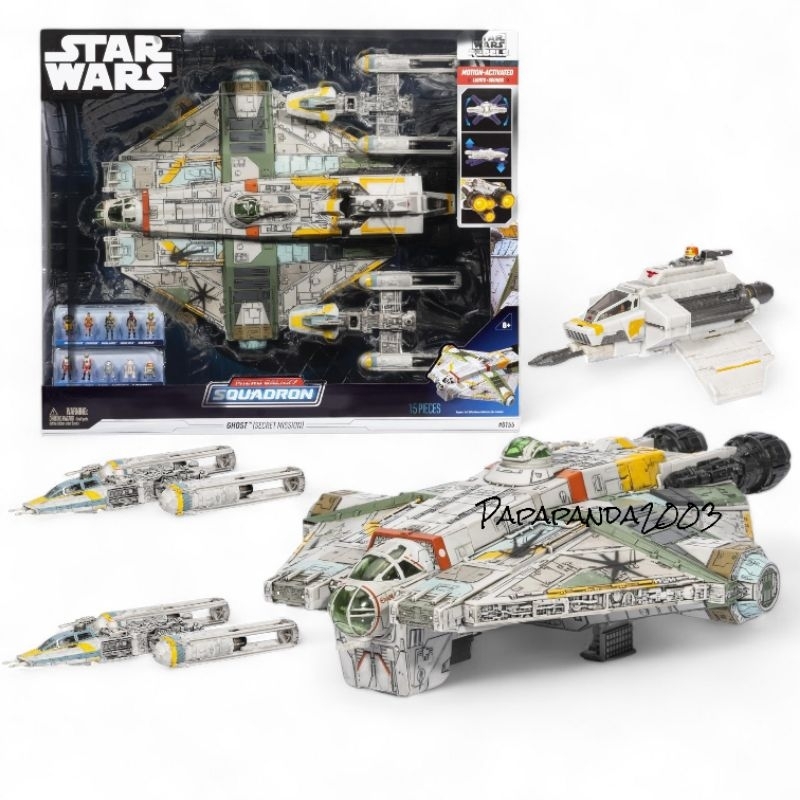 Star Wars Micro Galaxy Squadron Rebels Ghost Secret Mission Pack with Y ...