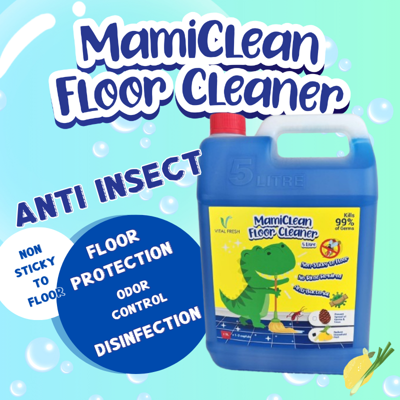 🔥ANTI INSECT🔥MamiClean Kills 99.9% Germs Disinfectant Floor Cleaner 5L ...