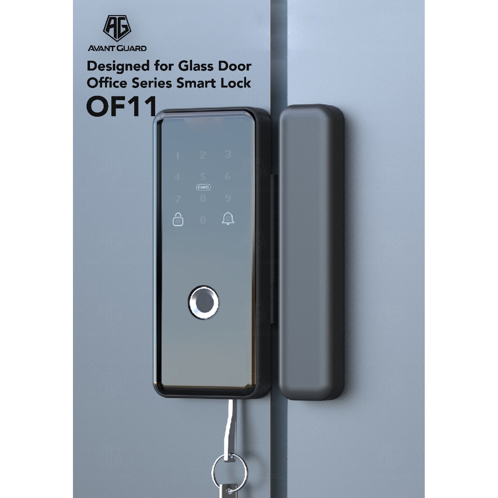 Smart Auto Lock Office OF11 Smart Lock for Glass Door / Fingerprint ...