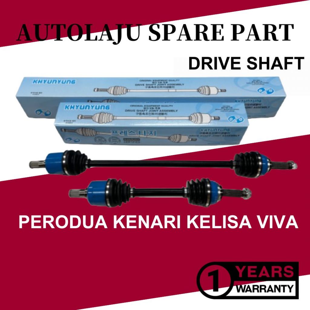 [KHYUNYUNG] PERODUA KENARI KELISA VIVA DRIVE SHAFT 100% ORIGINAL HIGH ...