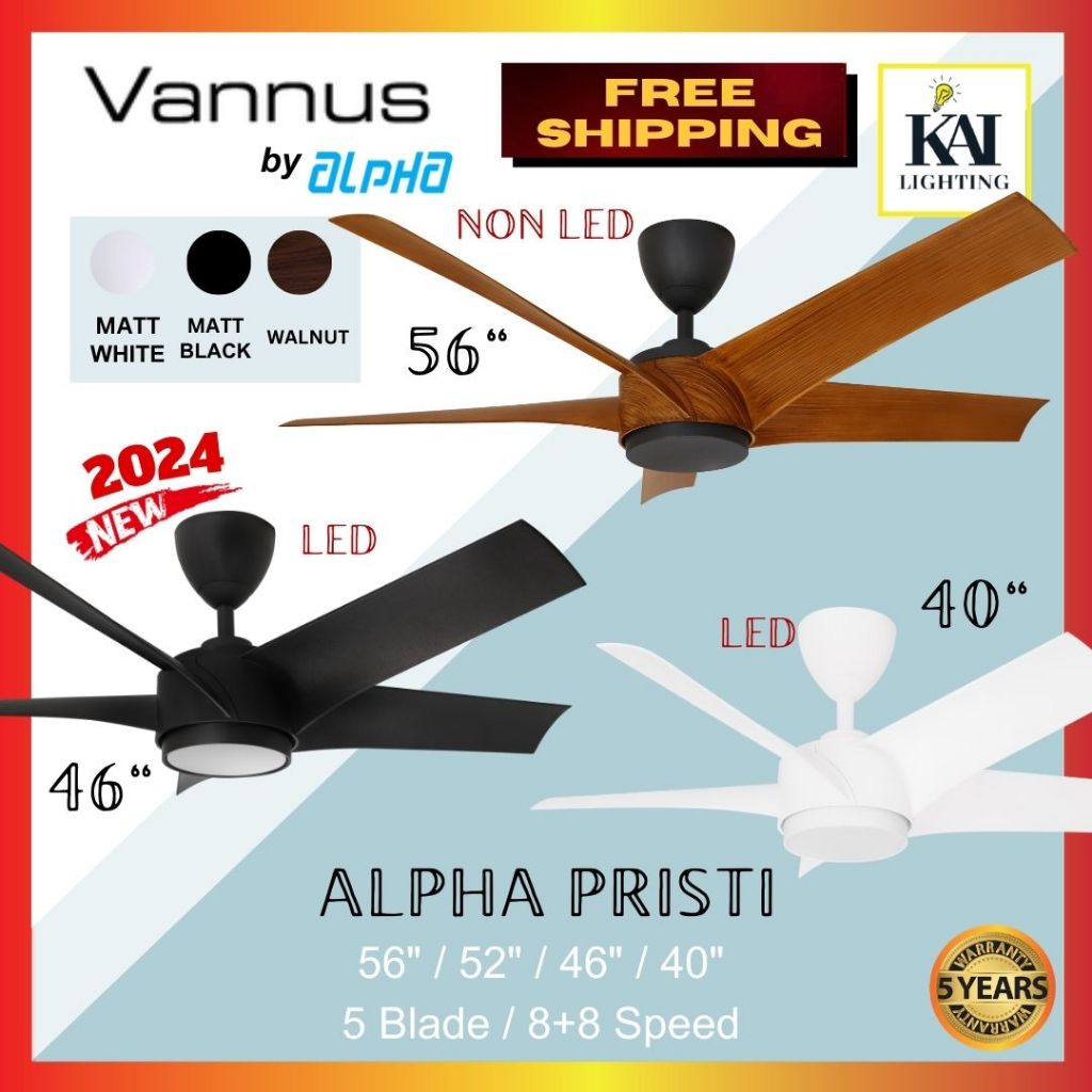 Alpha Vannus Pristi LED / Non LED 5B 56/52/46/40 inches DC Remote ...