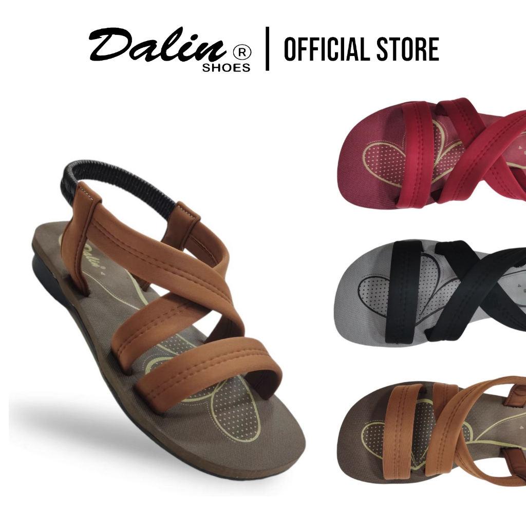 Dalin - Sandal Perempuan｜Tapak Getah 1 Inci Anti-Gelincir｜Reka Bentuk ...
