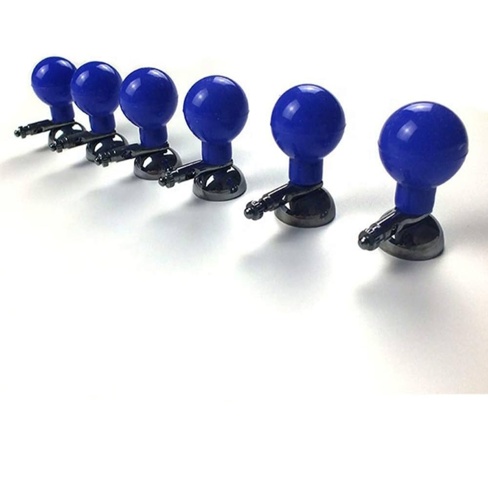 ECG BULB SET OF 6PCS BLUE SLIP SCREW TYPE Electrode Chest Suction Bulb ...