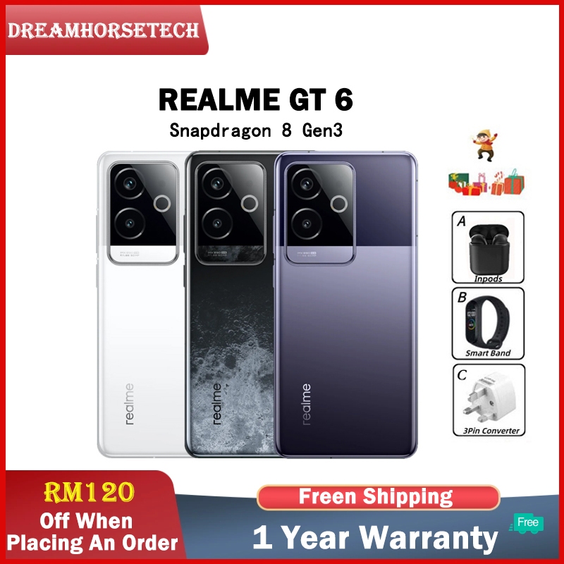 Realme GT 6 Snapdragon 8 Gen 3/ 6.78 inches/ Realme GT5 / Snapdragon 8 Gen2/X7 Display Chip /6. ...