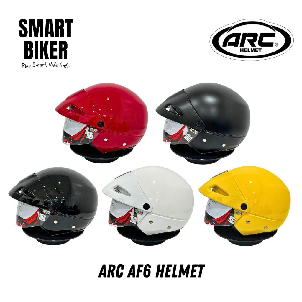 ARC AF6 Helmet Half Steng 100% Original Motorcycle SIRIM Approved JPJ ...