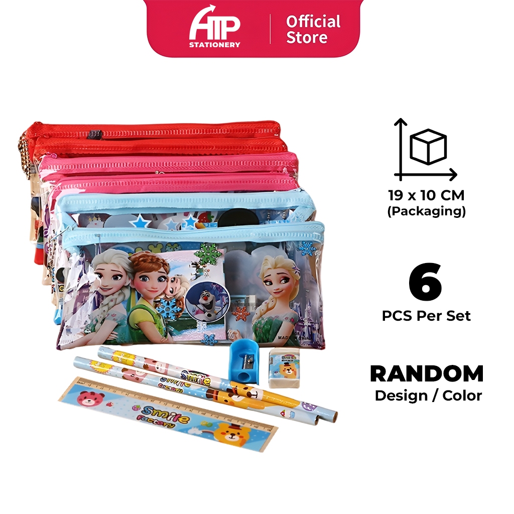 Deli Disneii Zip Stationery 808 Stationary Gift Set 6 In 1 Cute Cartoon ...