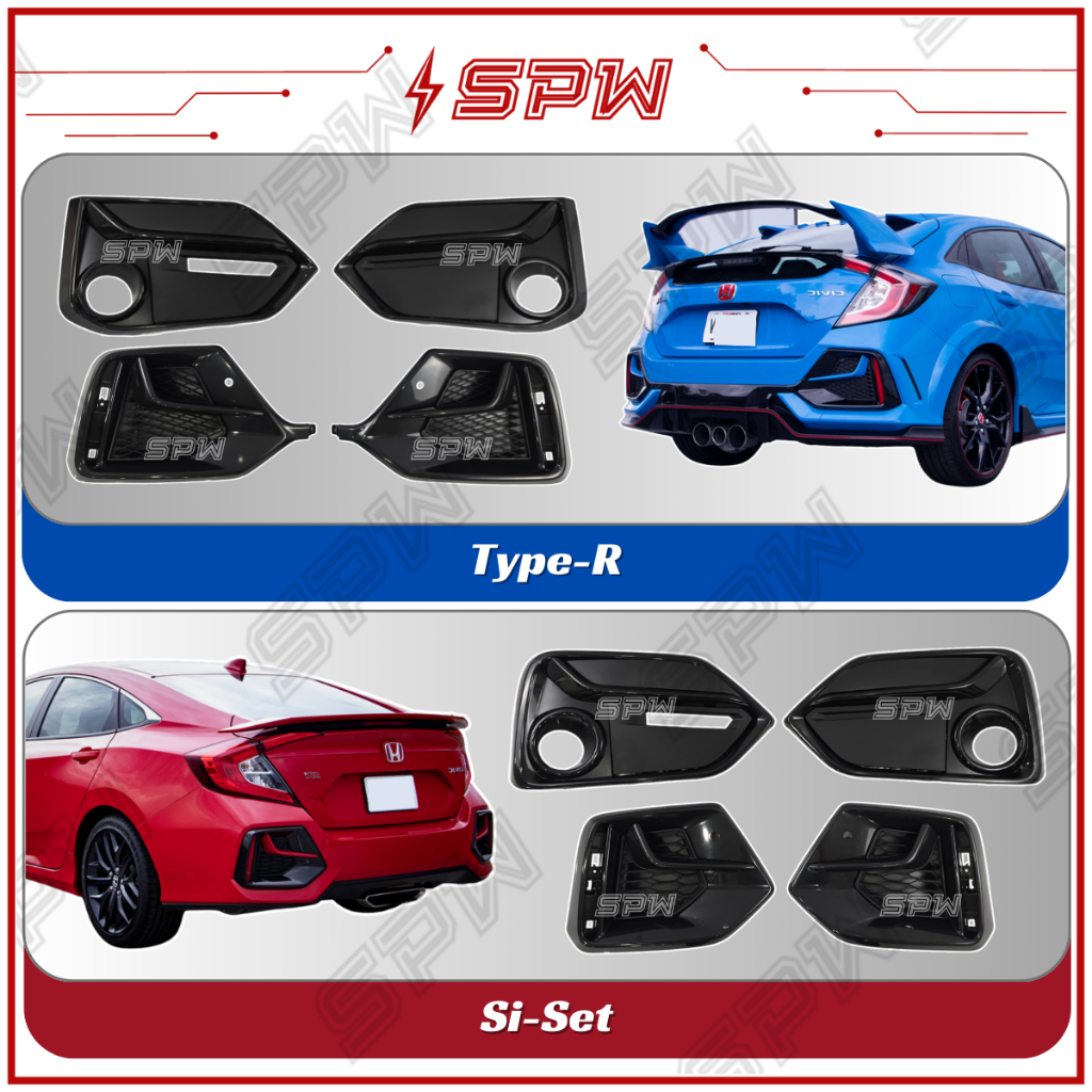 Honda Civic FC (2016-2021) OEM Bumper Type-R / Si Front Rear Bumper FK7 ...