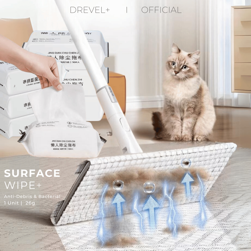 DREVEL+ 150PCS/100PCS Wet-Dry Floor Wipe Sheet Anti-Static Anti ...