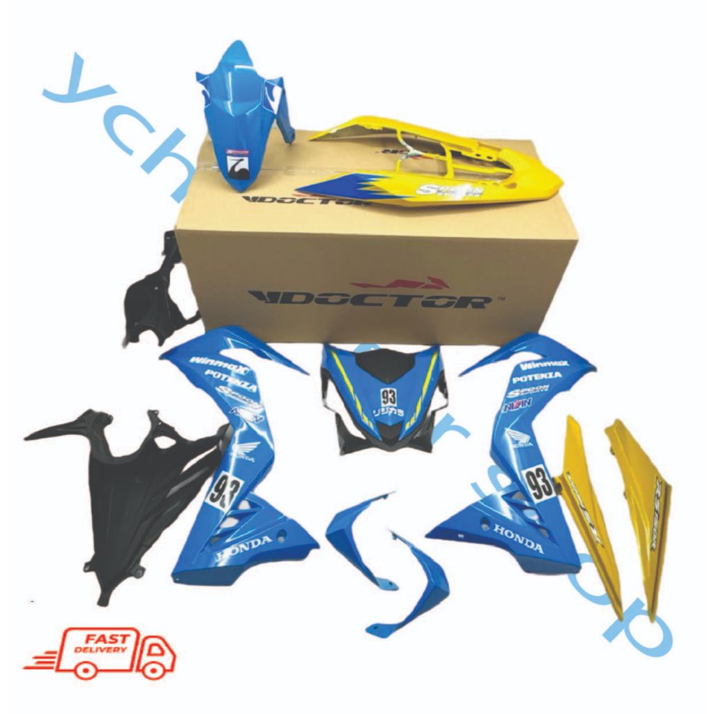 HONDA RS150R RS150 RS 150 150R V1 DOCTOR NEW DESIGN SPOON COVER SET ...