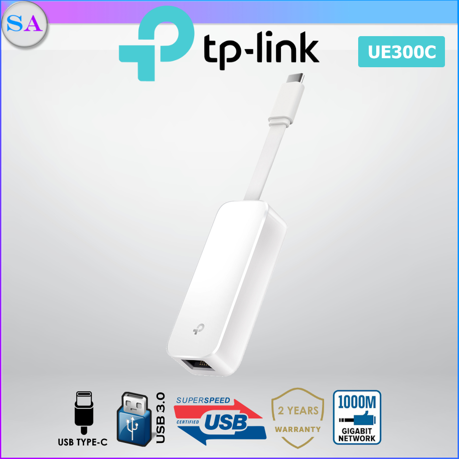 TP-Link UE300C USB 3.0 Type C to RJ45 Gigabit LAN Ethernet Network ...