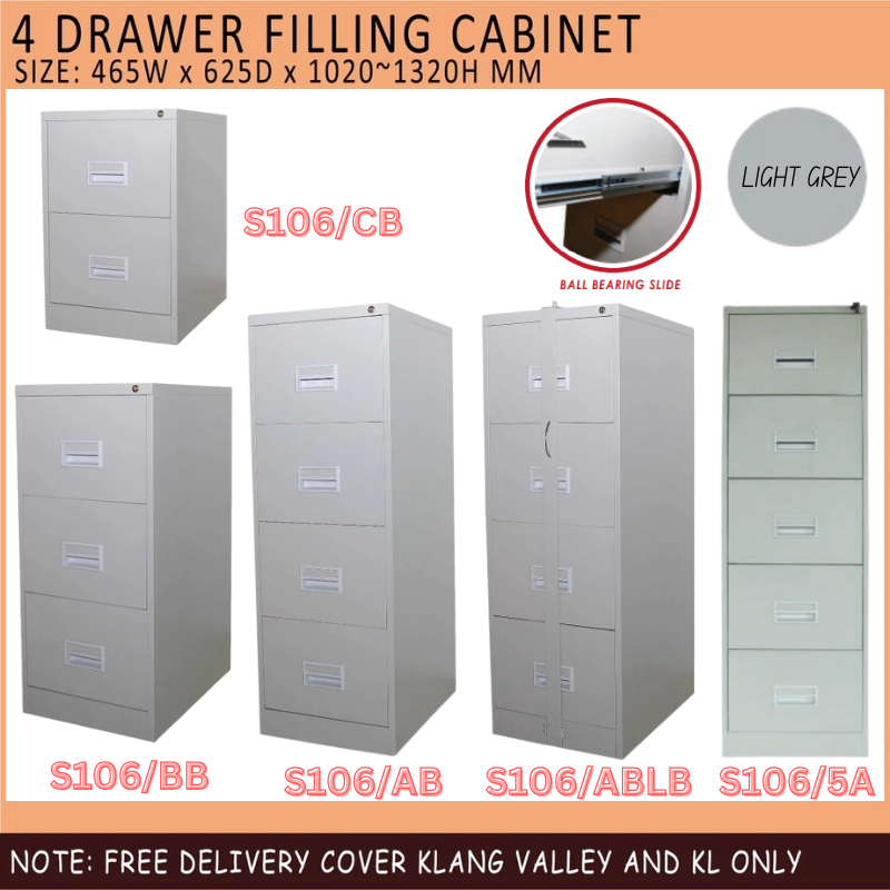 2/3/5 Drawer Filling Steel Cabinet with lock | Cabinet Office | Storage ...