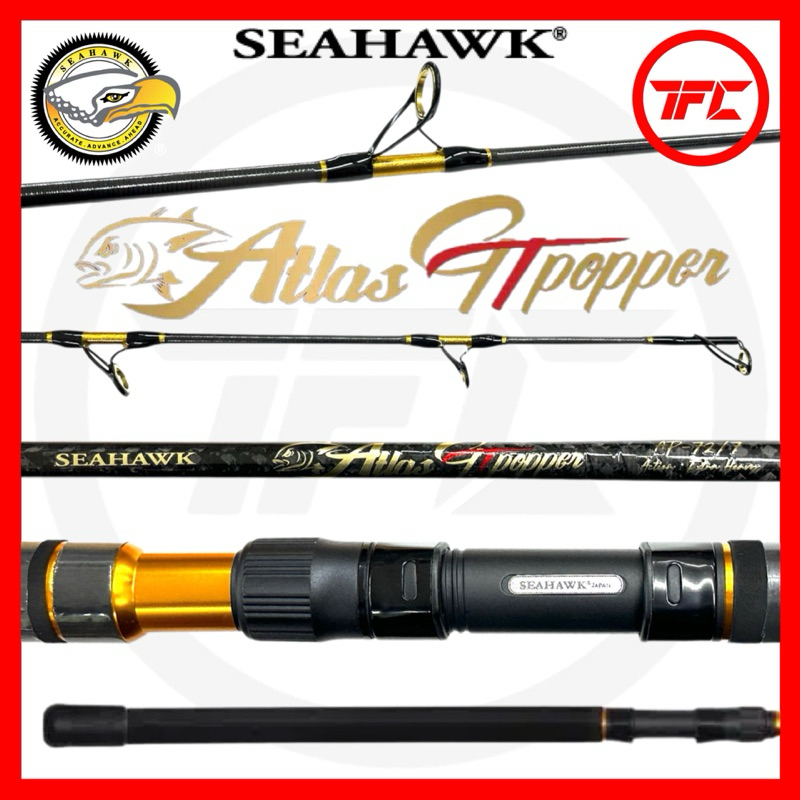 SEAHAWK Atlas GT Popper Spinning Rod Heavy Popping Casting Cast ...