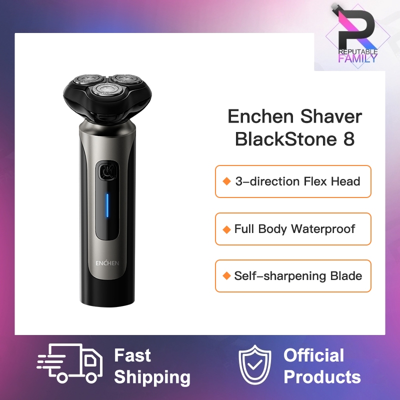 Enchen BlackStone 8 Electric Shaver Man 3D Shaver Heads 100% Waterproof ...