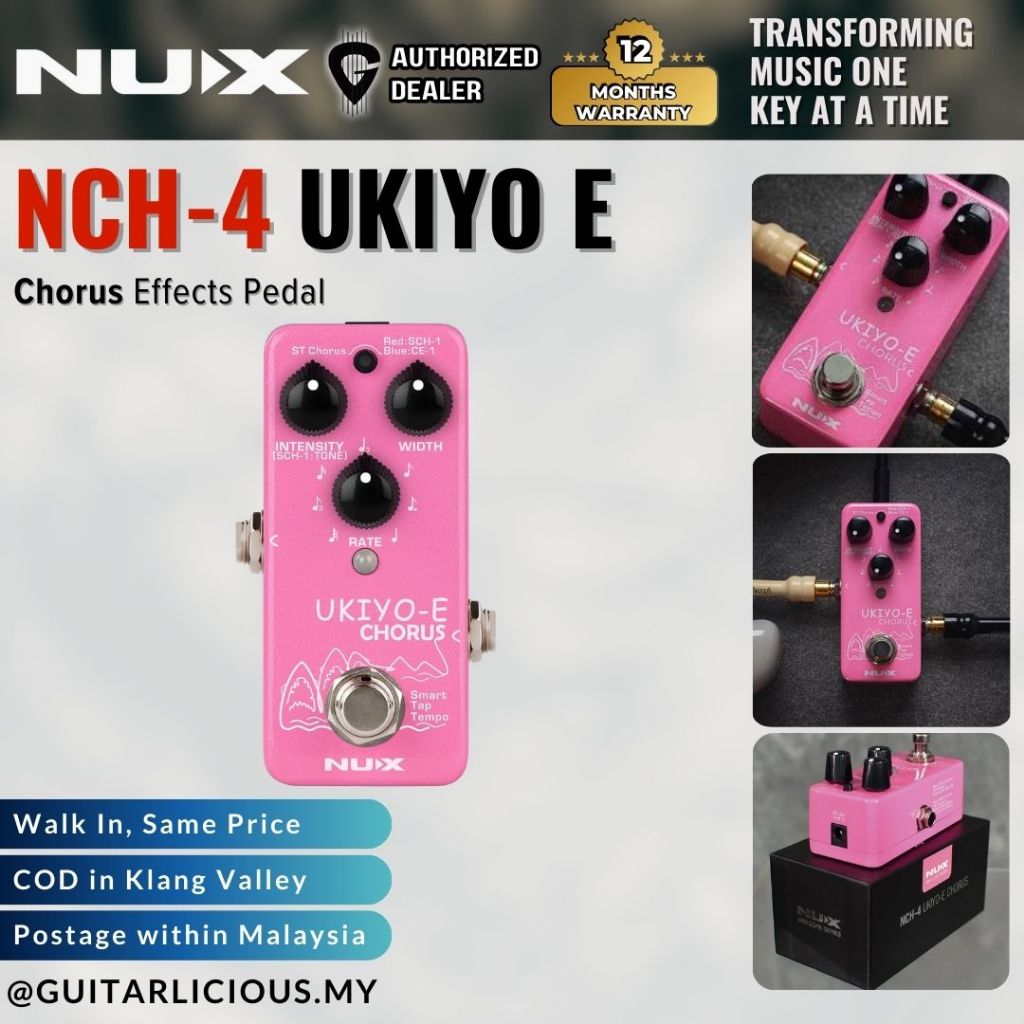 NUX NCH-4 Ukiyo E Chorus Effects Pedal ( NCH4 ) | Shopee Malaysia
