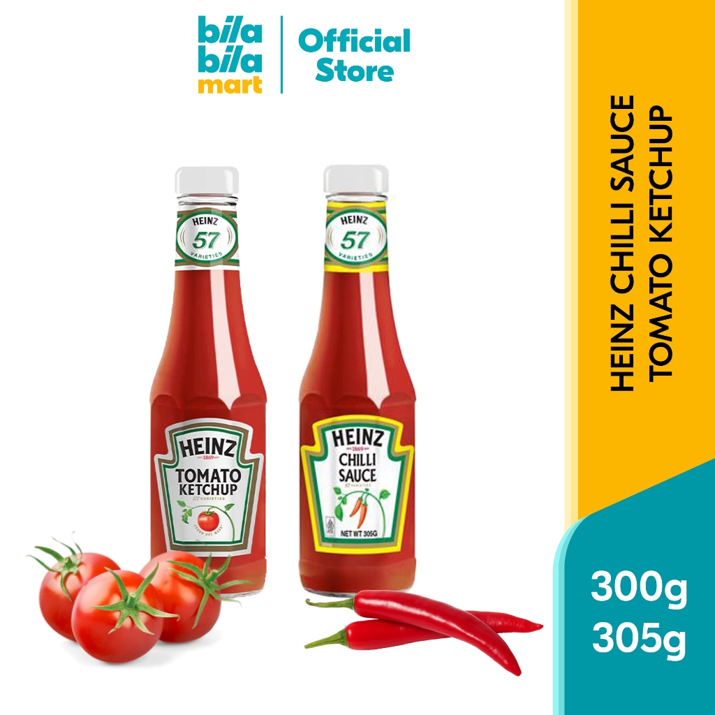 HEINZ Tomato Ketchup | Chilli Sauce 300g 305g Sos Cili, Sos Tomato 番茄酱、辣椒酱 | Shopee Malaysia