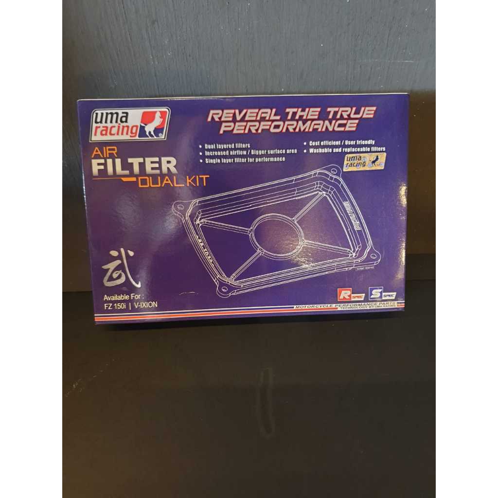 UMA RACING AIR FILTER DUAL KIT YAMAHA FZ150I / FZ150 UMA RACING ORI UMA ...