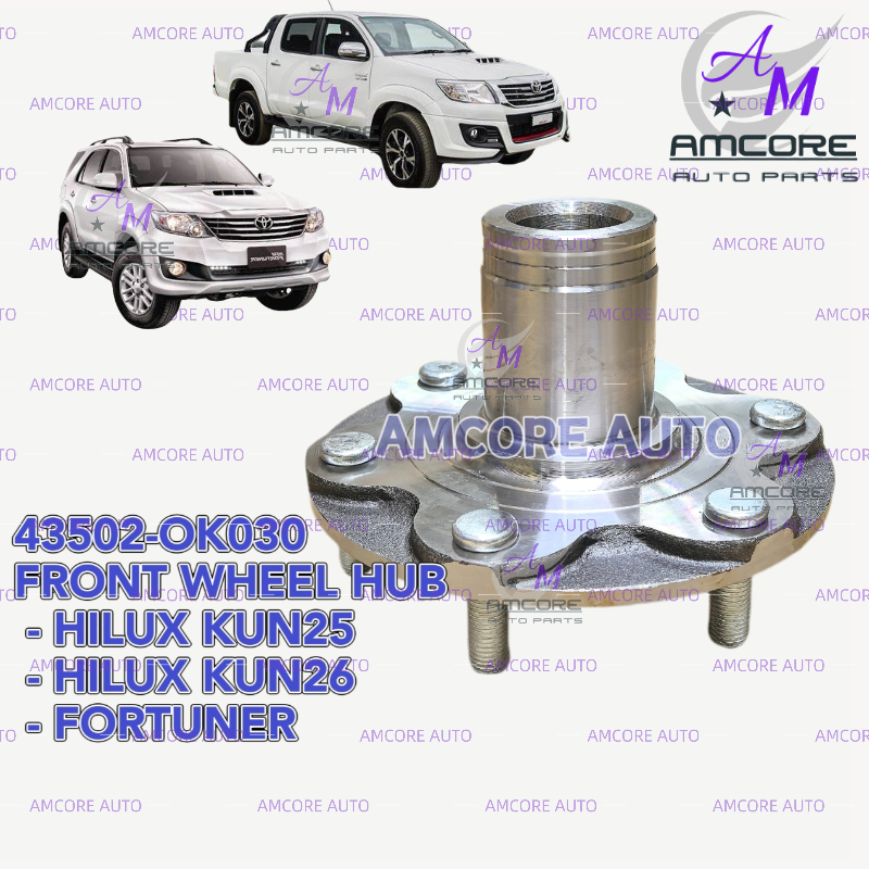 TOYOTA HILUX KUN25 / KUN26 / FORTUNER - FRONT WHEEL HUB / KNUCKLE ...