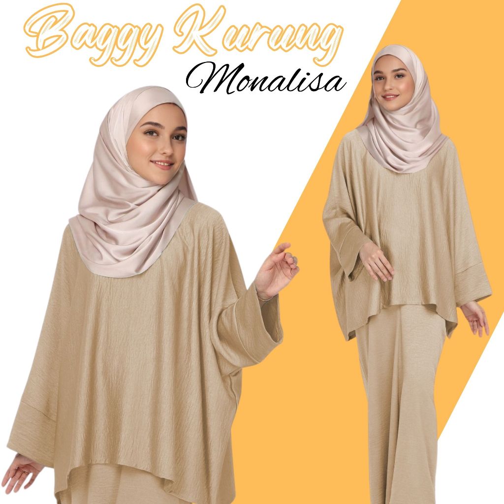 💖 Kurung Baggy Monalisa ! Wanita Dewasa ! Italian Cey Crepe ! Ironless ! Collection By SR ...