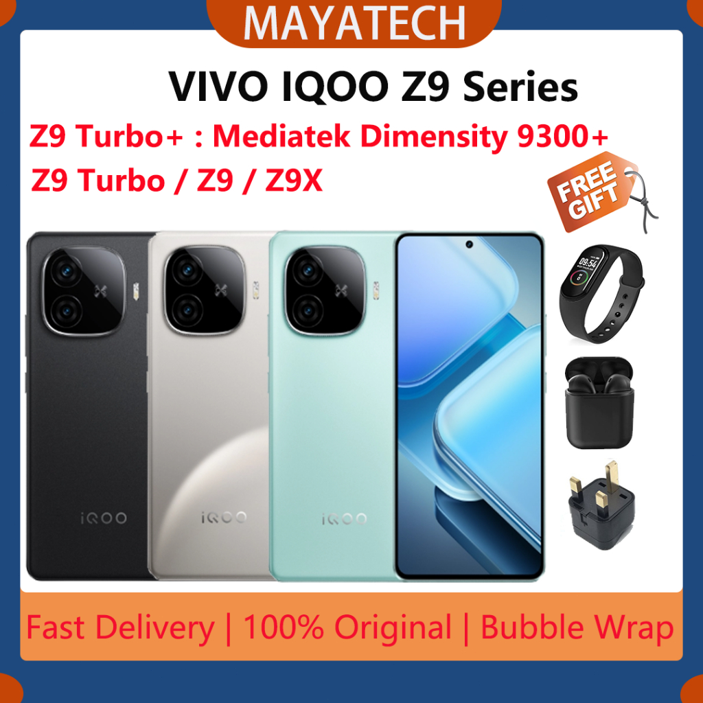 VIVO IQOO Z9 Turbo+ Mediatek Dimensity 9300+ 6400mAh/VIVO iQOO Z9 Turbo 6000mAh 80W wired ...