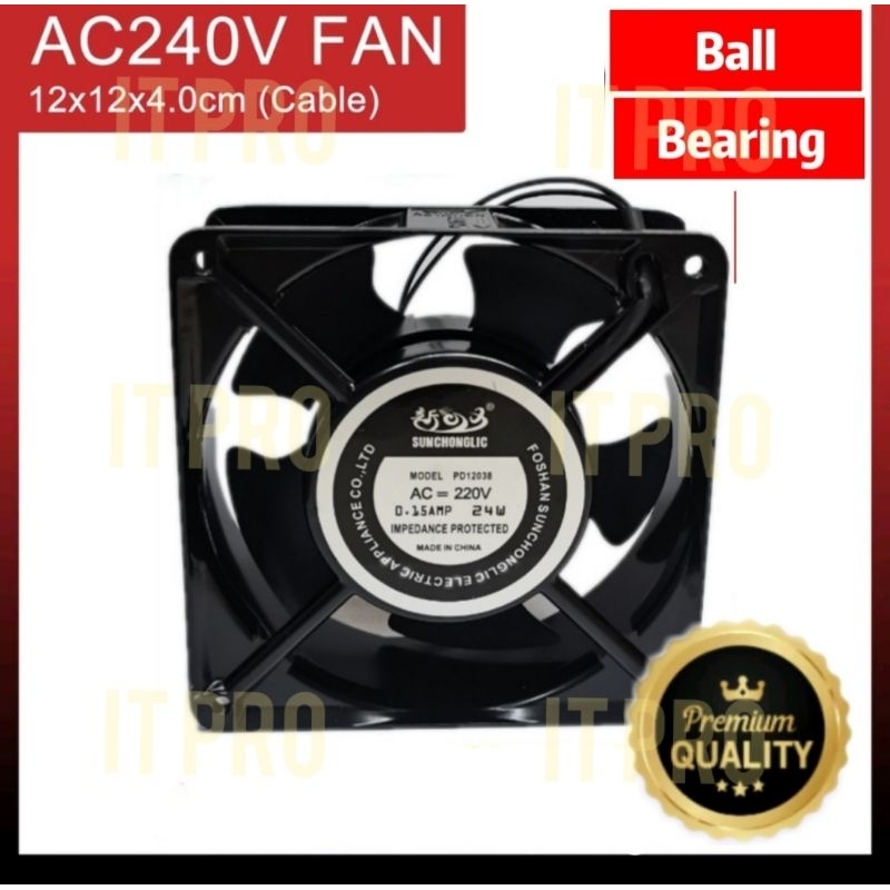 PRO🏠AC 240V Ball Bearing Metal Axial Fan Industry 24w | Shopee Malaysia