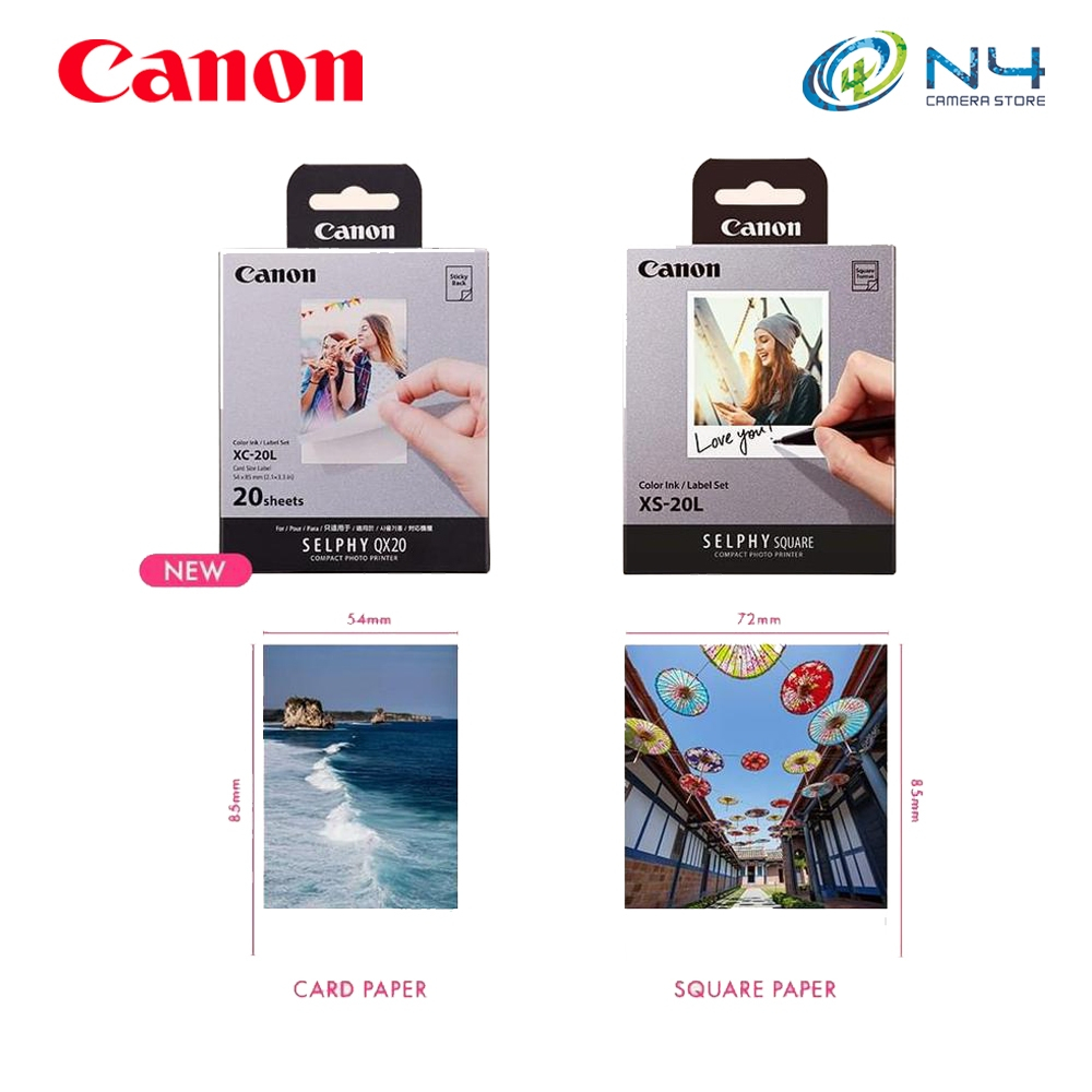 Canon Paper XS-20L XC-20L XC-60L Suitable for Canon Selphy Square QX10 ...
