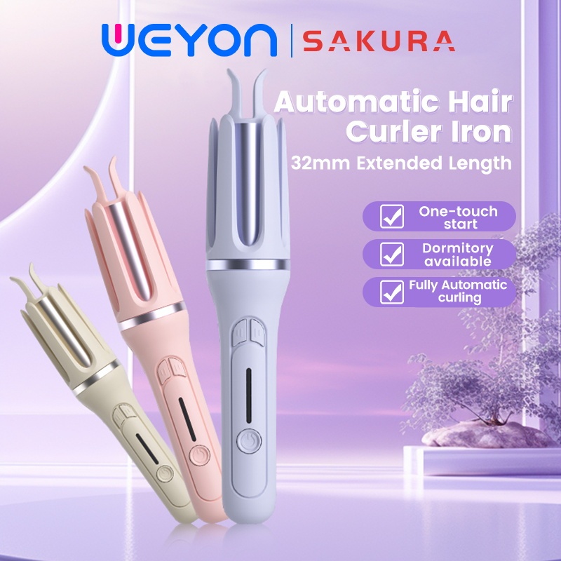 Weyon Sakura Curler Automatic Iron Hair Styling Hair Curler Ceramic ...