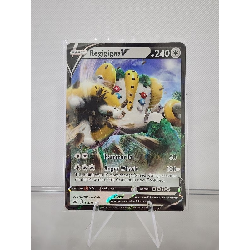 2023 Regigigas V Card (Rare Holo) | Shopee Malaysia