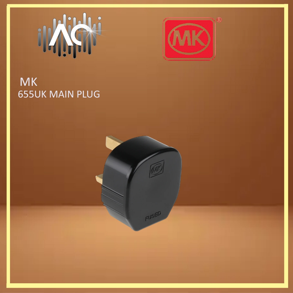 MK 655 Electric UK Mains Plug (Black) | Shopee Malaysia