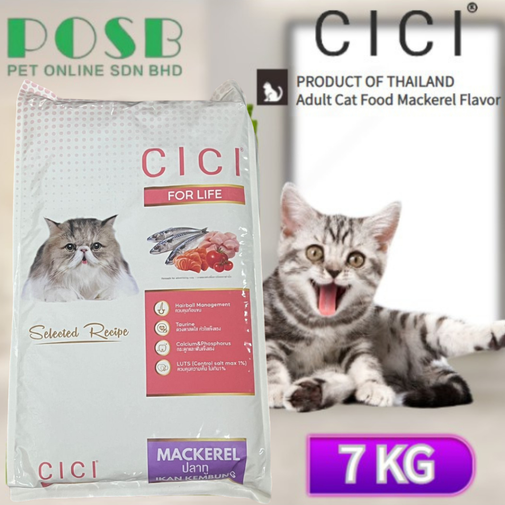 CICI Premium Cat Food 7kg / CICI Cat Food 7kg / CICI Dry Food / CICI ...