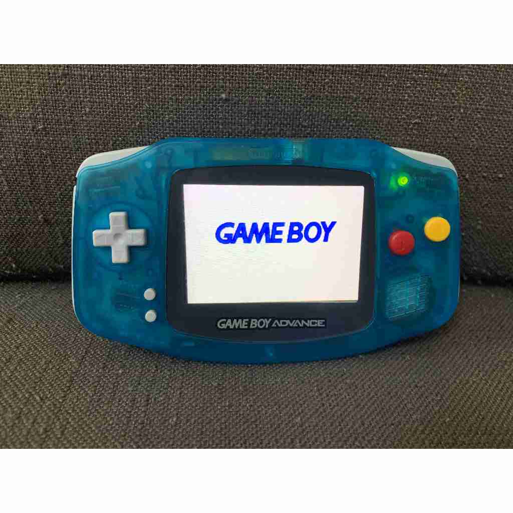 USED Nintendo GBA Gameboy MOD with IPS backlit screen with NEW Glow in ...