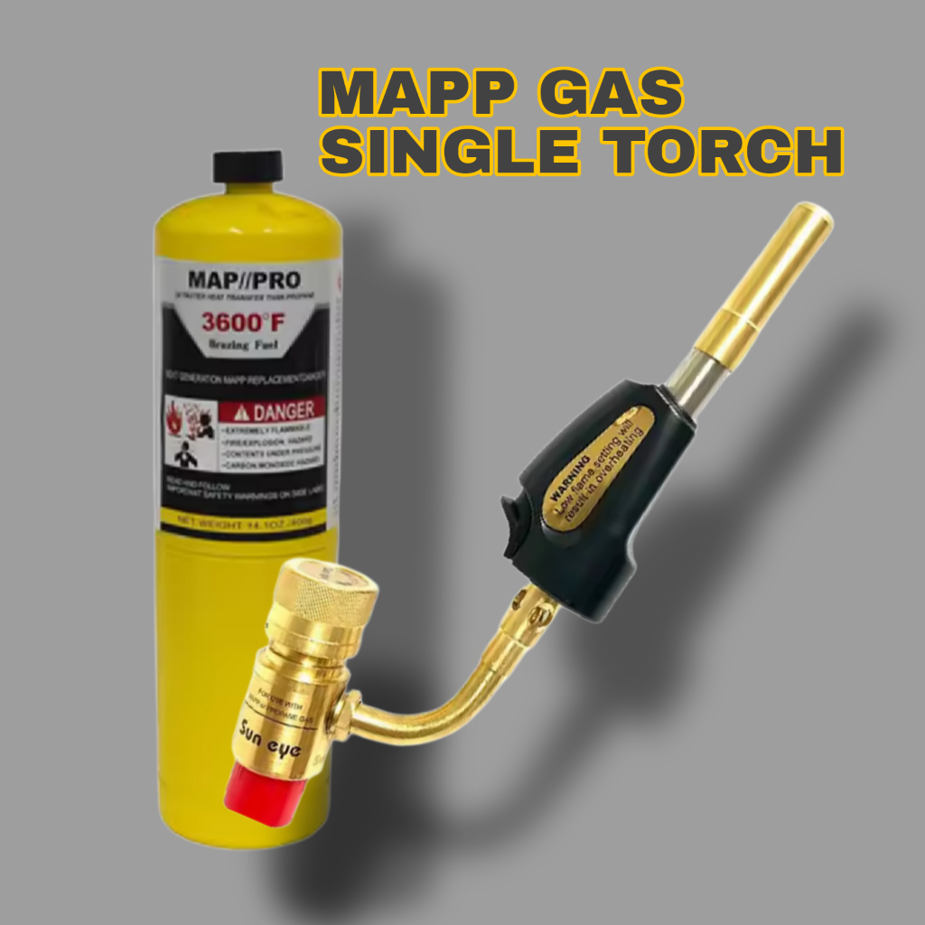 [POPAI] MAPP Gas Cylinder 3600F (14.10z)Soldering Propane Single Torch ...