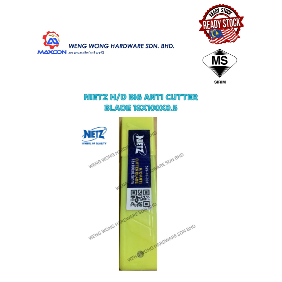 NIETZ H/D BIG ANTI CUTTER BLADE 9X100X0.4MM (10PCS) / 18X100X0.5MM ...