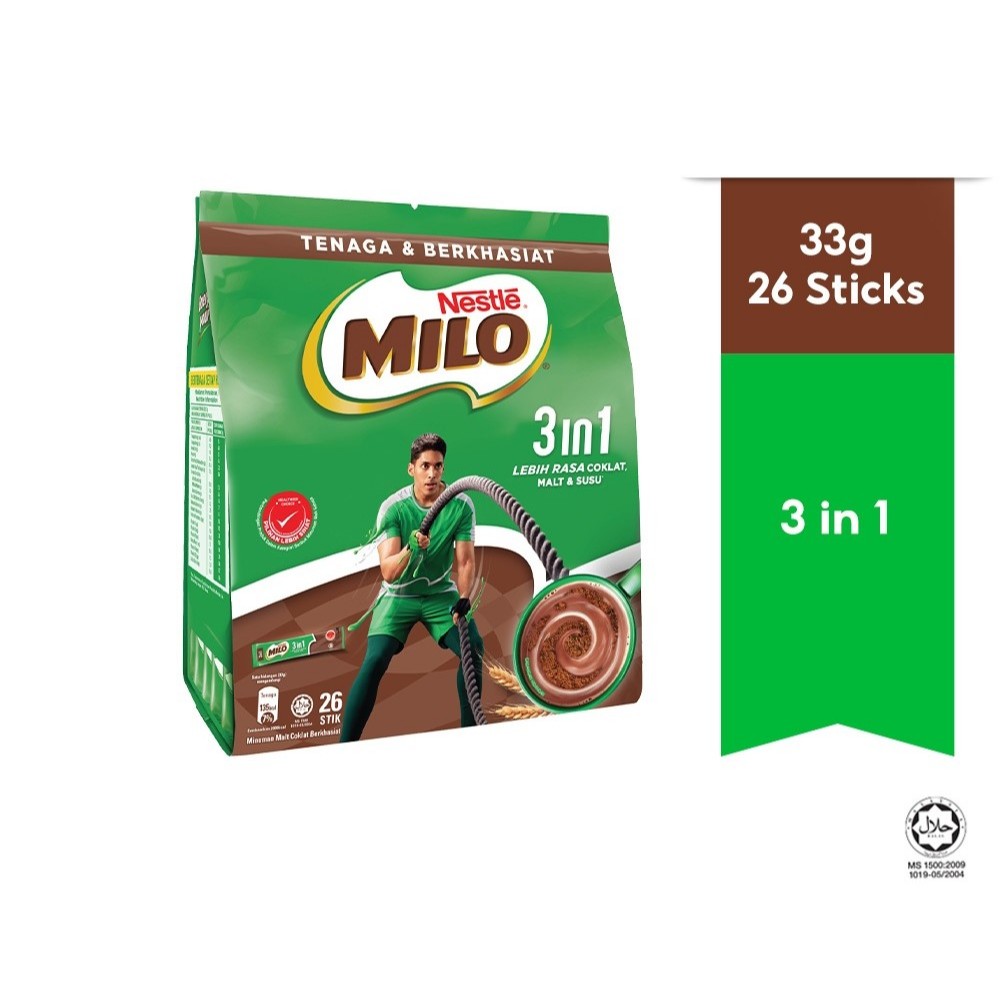 POS SAME DAY Exp>28052026 !!! )MILO kAOKAO JIMAT!-Milo 3 in 1 Activ-Go ...
