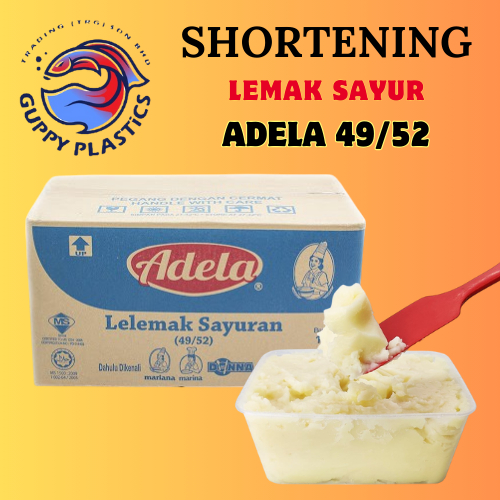 ADELA VEGETABLE SHORTENING HALAL 1KG / LEMAK SAYURAN / SHORTENING ...