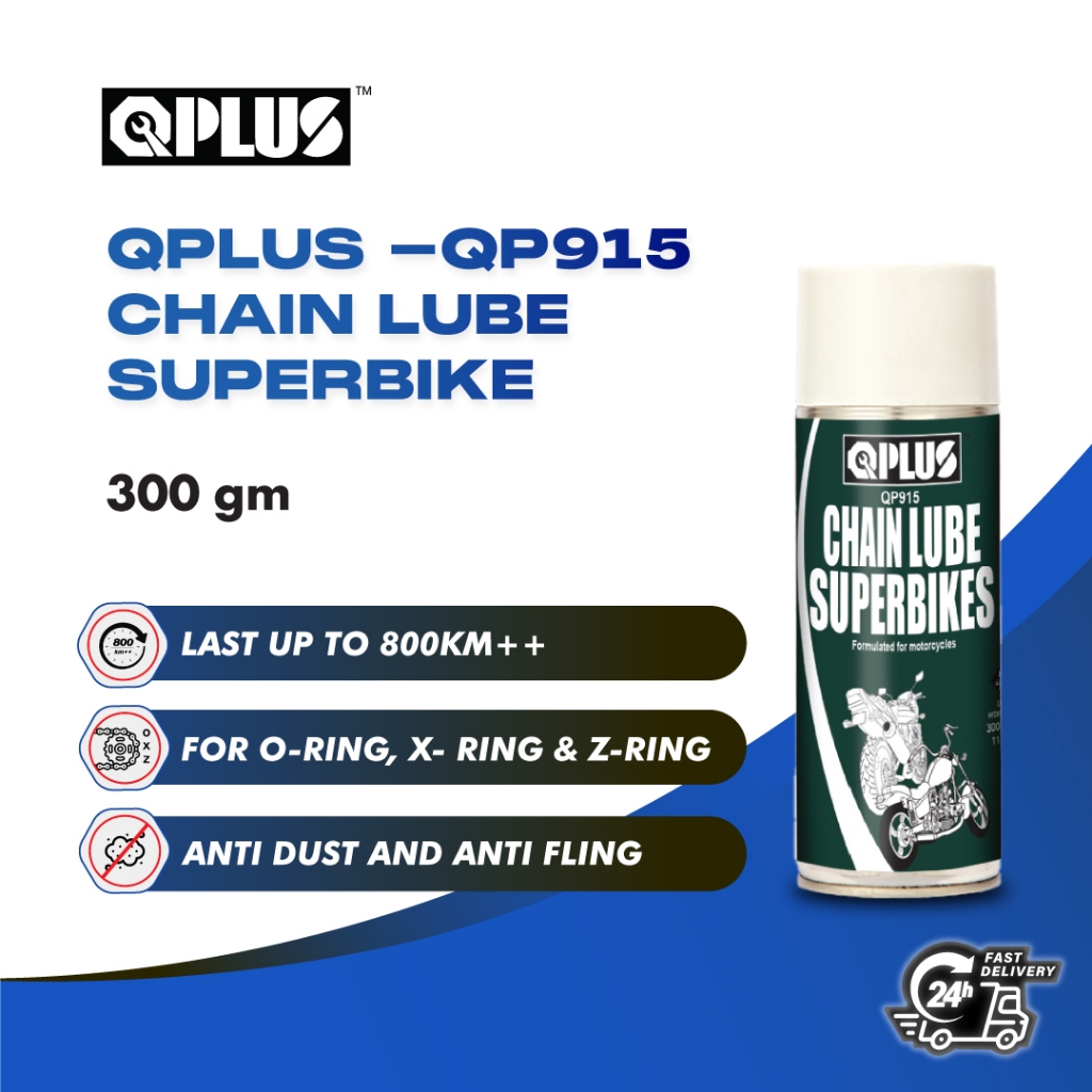 QPlus QP915 Superbike Chain Lube (300g) | Anti-Fling Premium ...